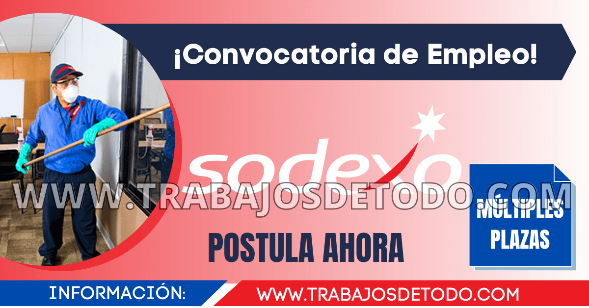 Se busca personal con o sin experiencia para laborar en SODEXO